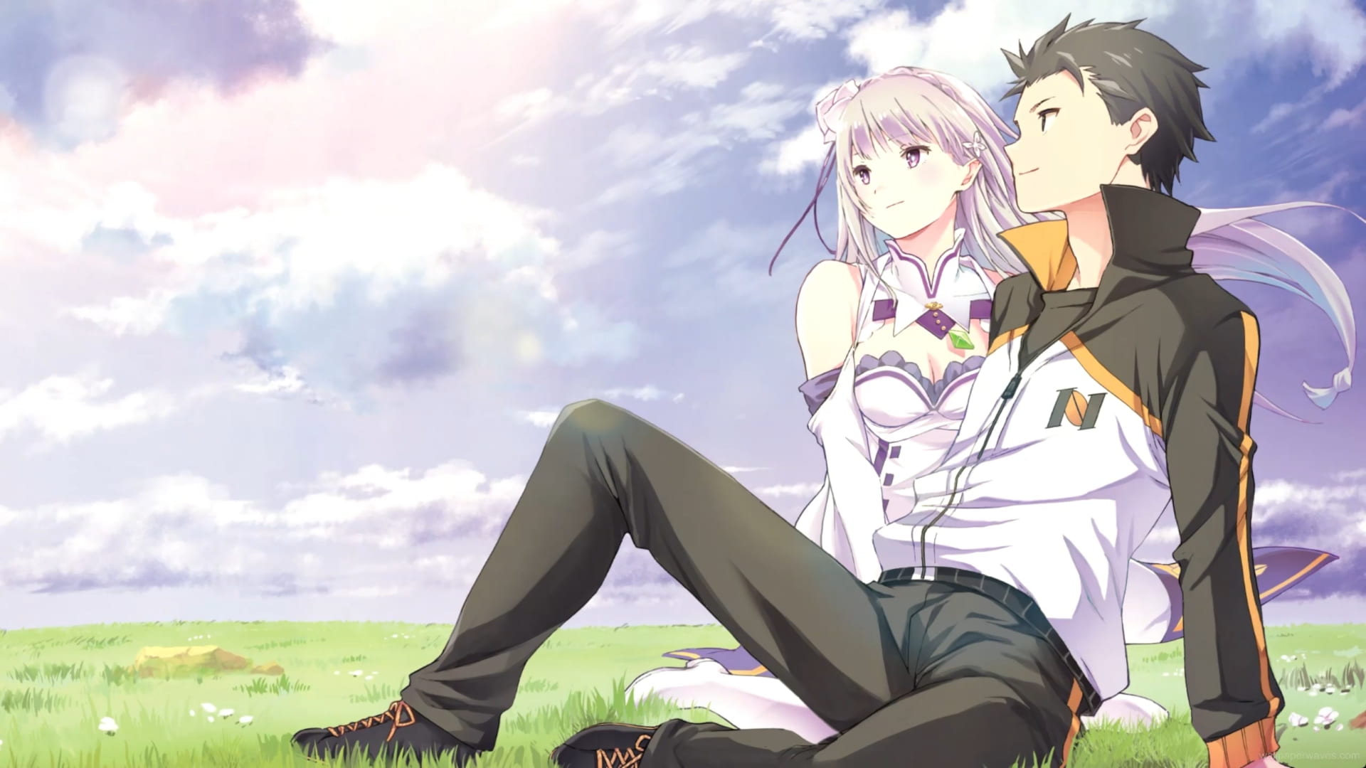 Subaru And Princess Emilia Re:Zero Live Wallpaper