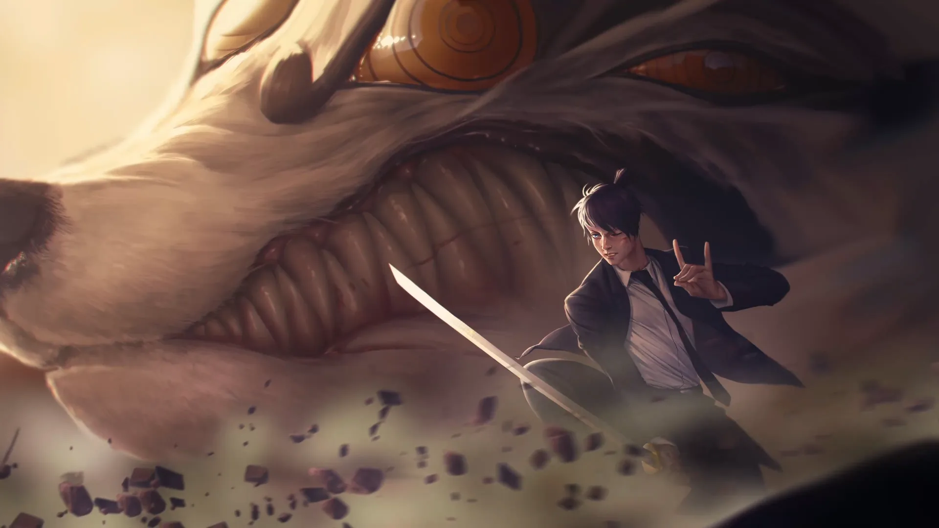 Hayakawa Aki Fox Devil Chainsaw Man Live Wallpaper