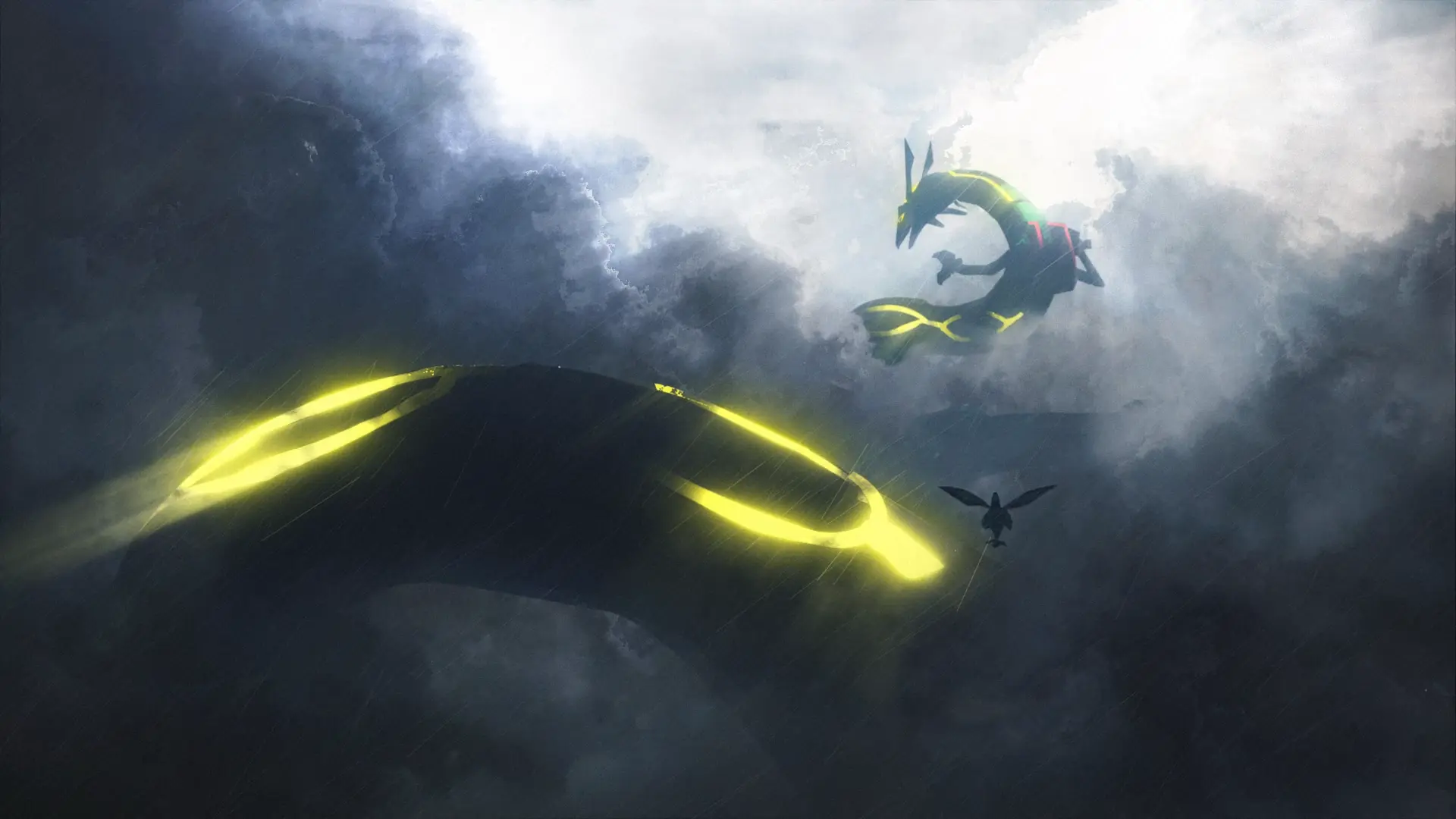 Rayquaza Arrives The Sky Pokemon Live Wallpaper