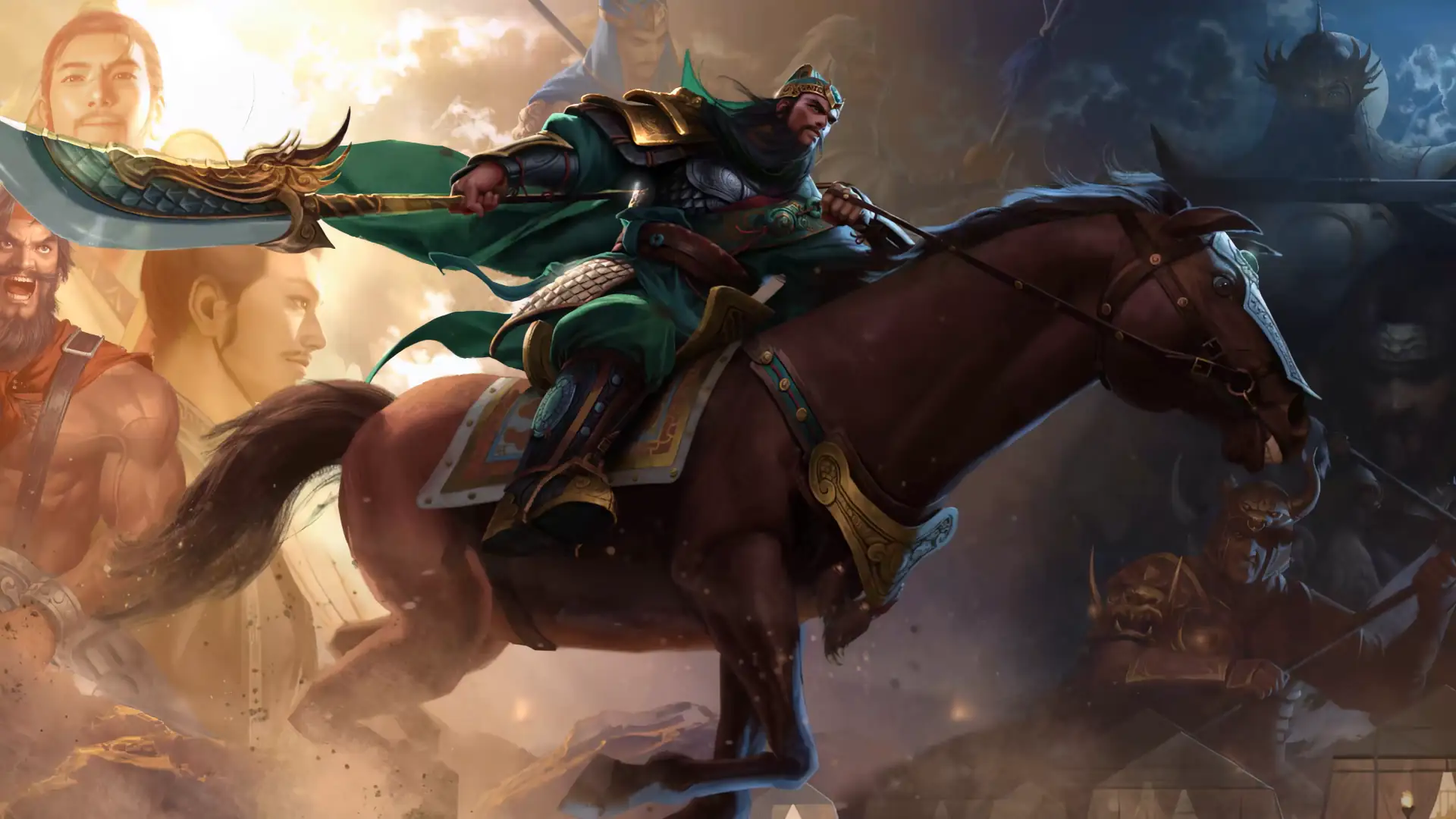 Warrior Riding Horse Live Wallpaper