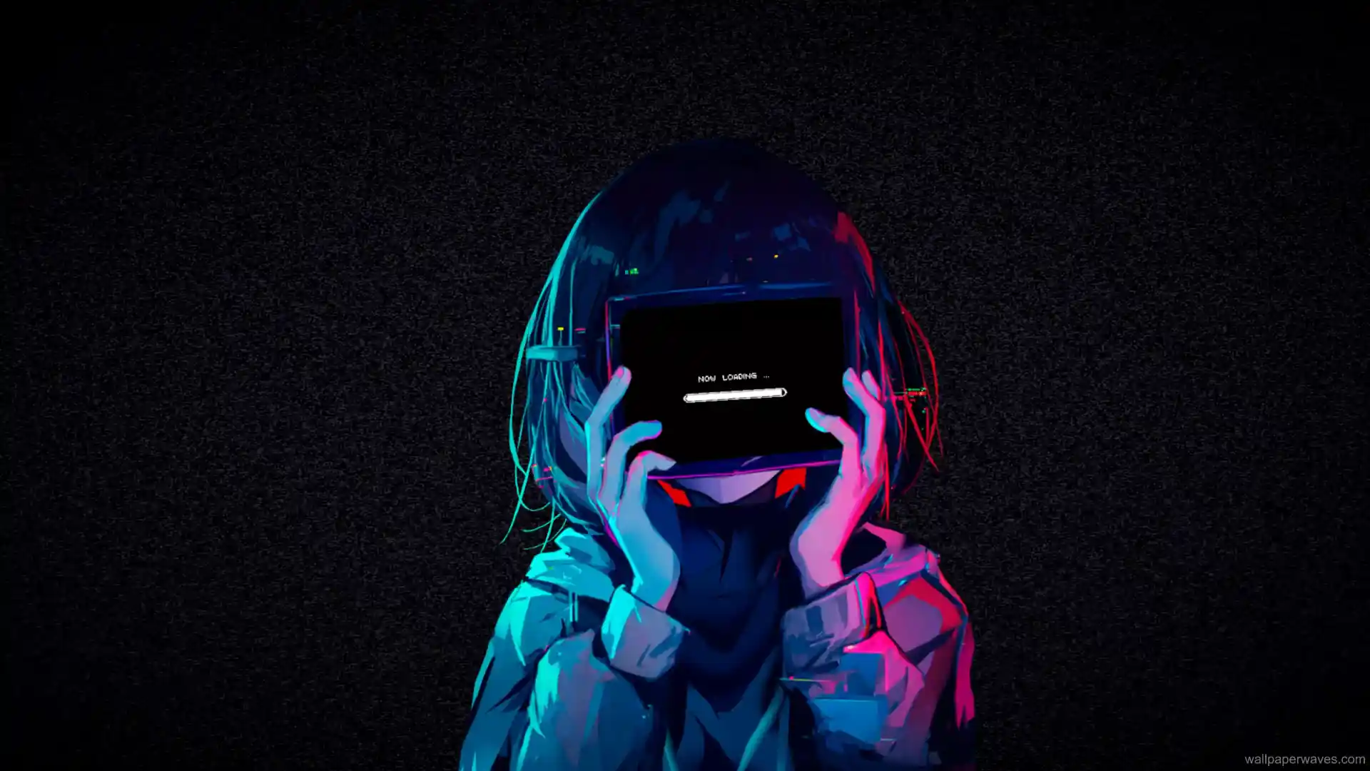 Anime Girl Error System Live Wallpaper