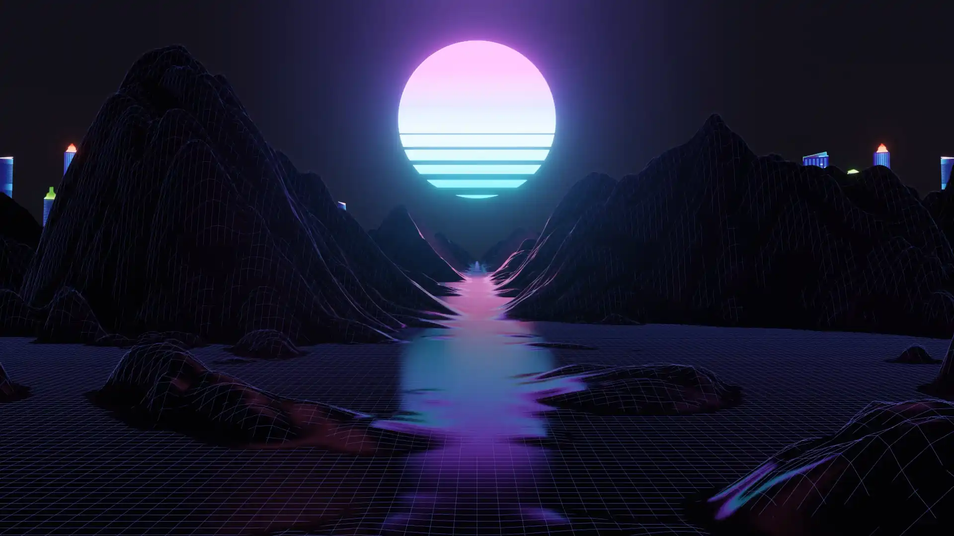 Moonlight Retro Wave Live Wallpaper