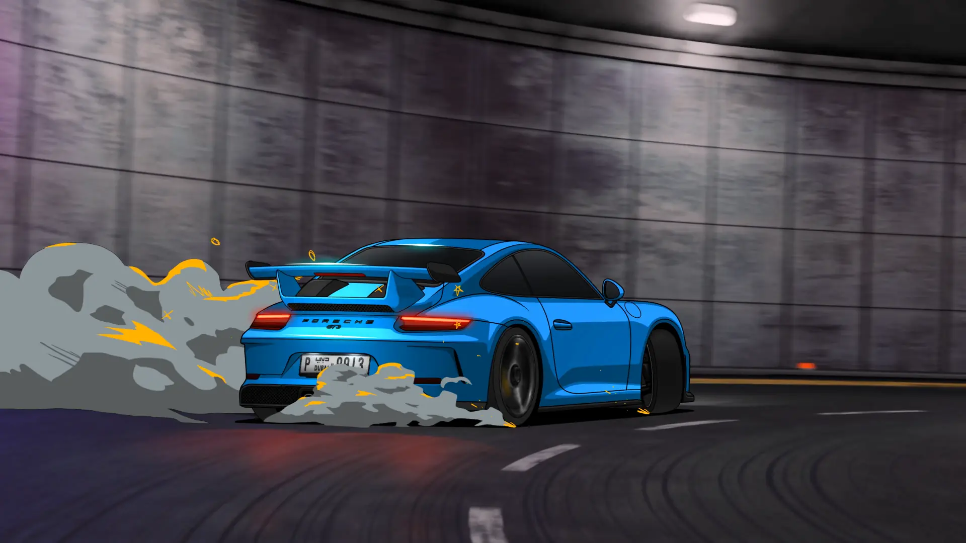 Porsche 911 GT3 Drift Live Wallpaper
