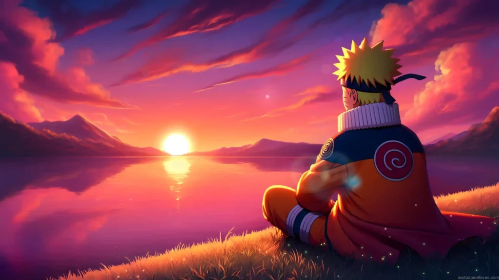 Naruto Uzumaki Peaceful Sunset Live Wallpaper