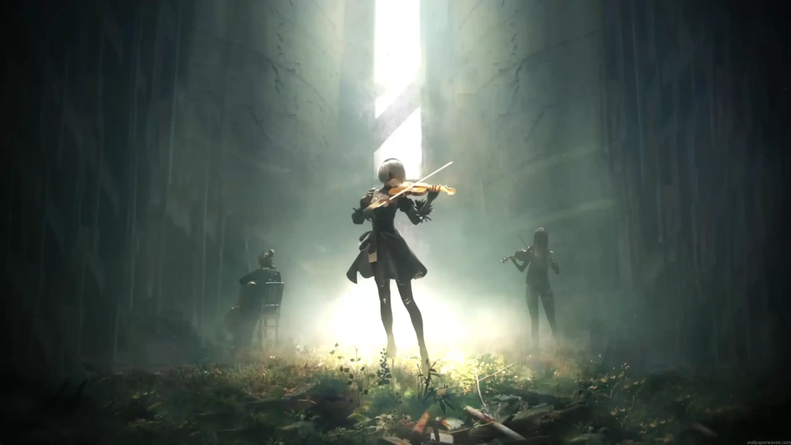 2B Violin Performance Nier Automata Live Wallpaper