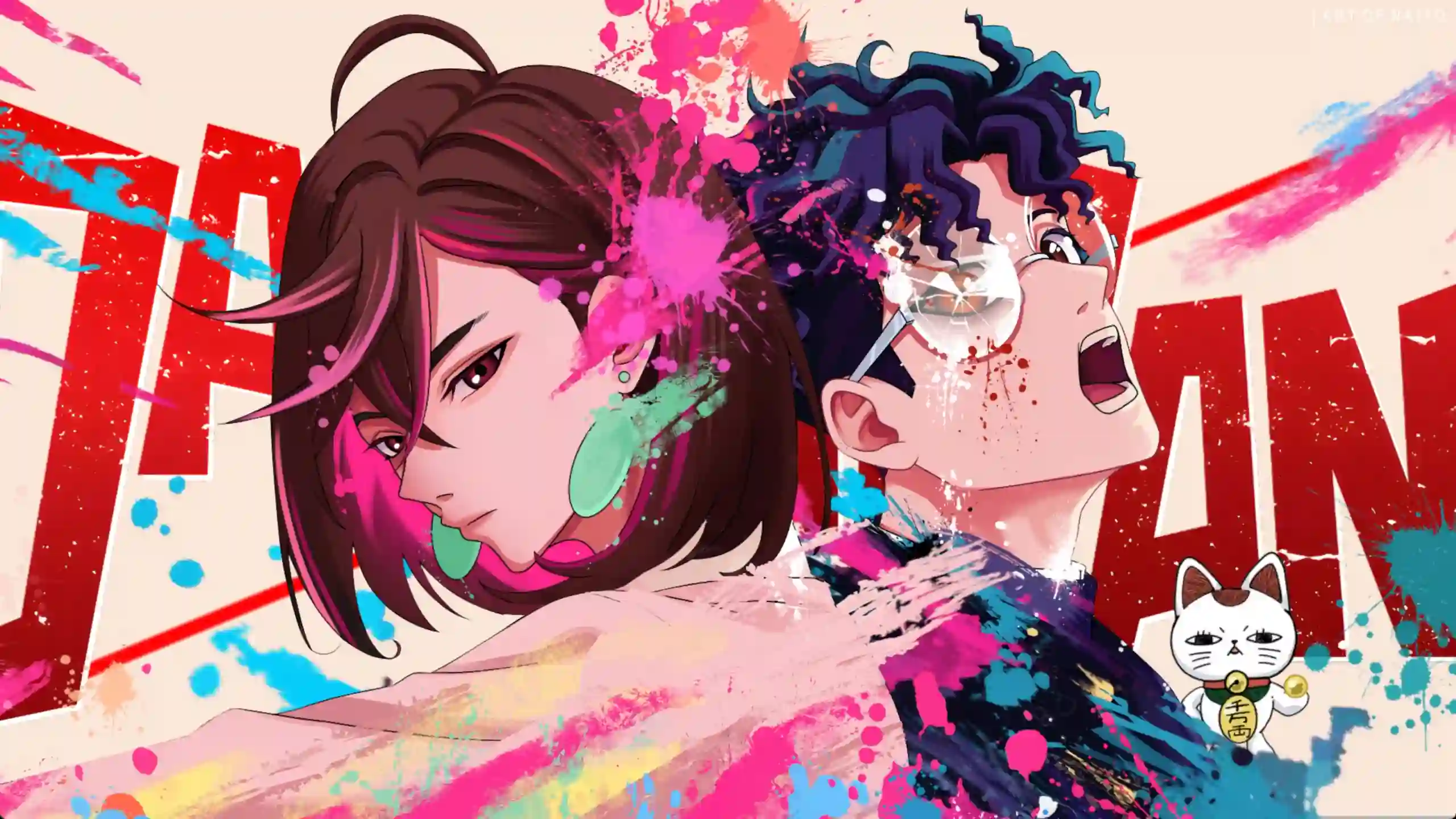 Dandadan Momo & Okarun Splash Art Live Wallpaper