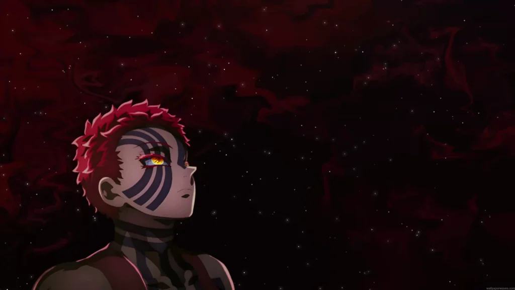 Akaza Upper Moon Three Demon Slayer Live Wallpaper
