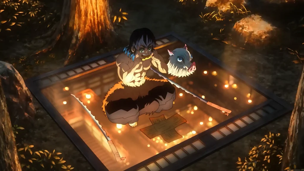 Inosuke Hashibira Infinity Castle Fall Live Wallpaper