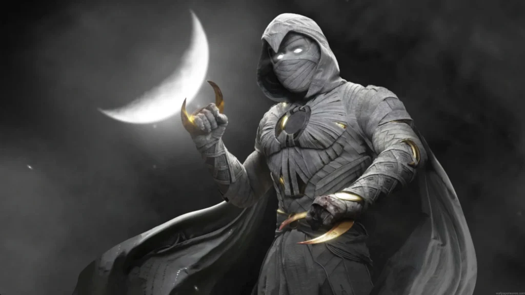 Marvel Moon Knight Heroic Pose Live Wallpaper