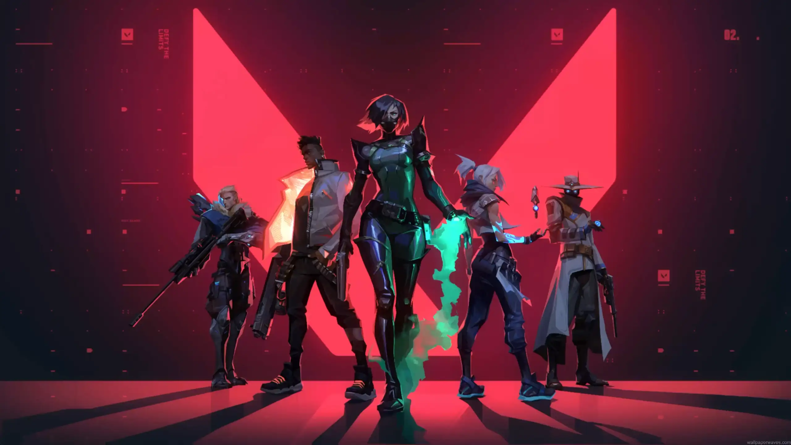 Valorant Agents Red Background Cinematic Live Wallpaper