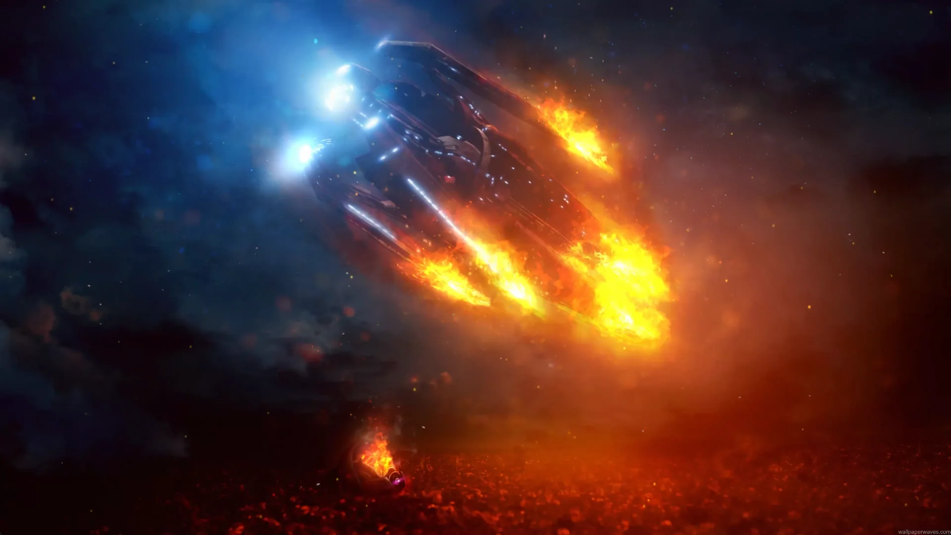 Mass Effect Andromeda Crash Landing Live Wallpaper