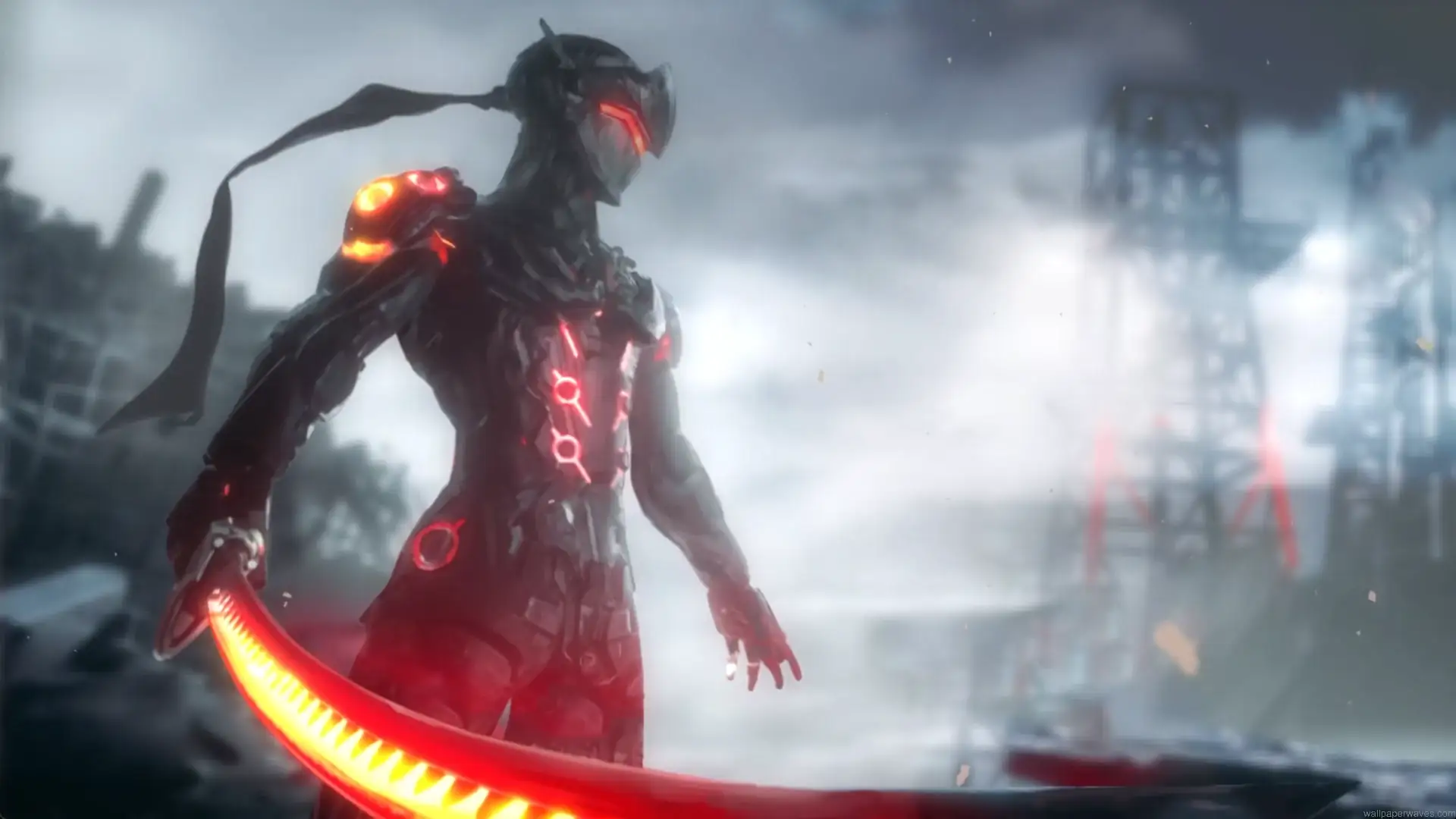 Genji Cyber Samurai Overwatch Live Wallpaper