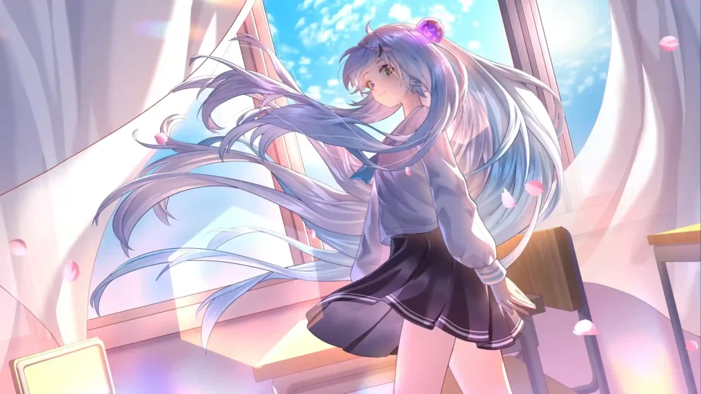 Aquwa VTuber Classroom Breeze Live Wallpaper